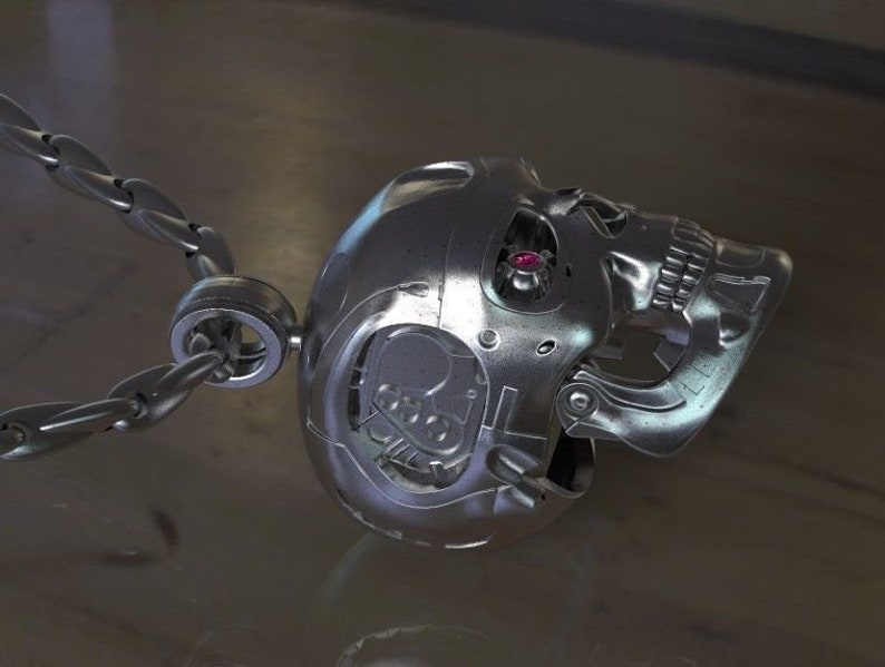 Terminator 2 Arnold Schwarzenegger Robot Pendant Sterling | Etsy