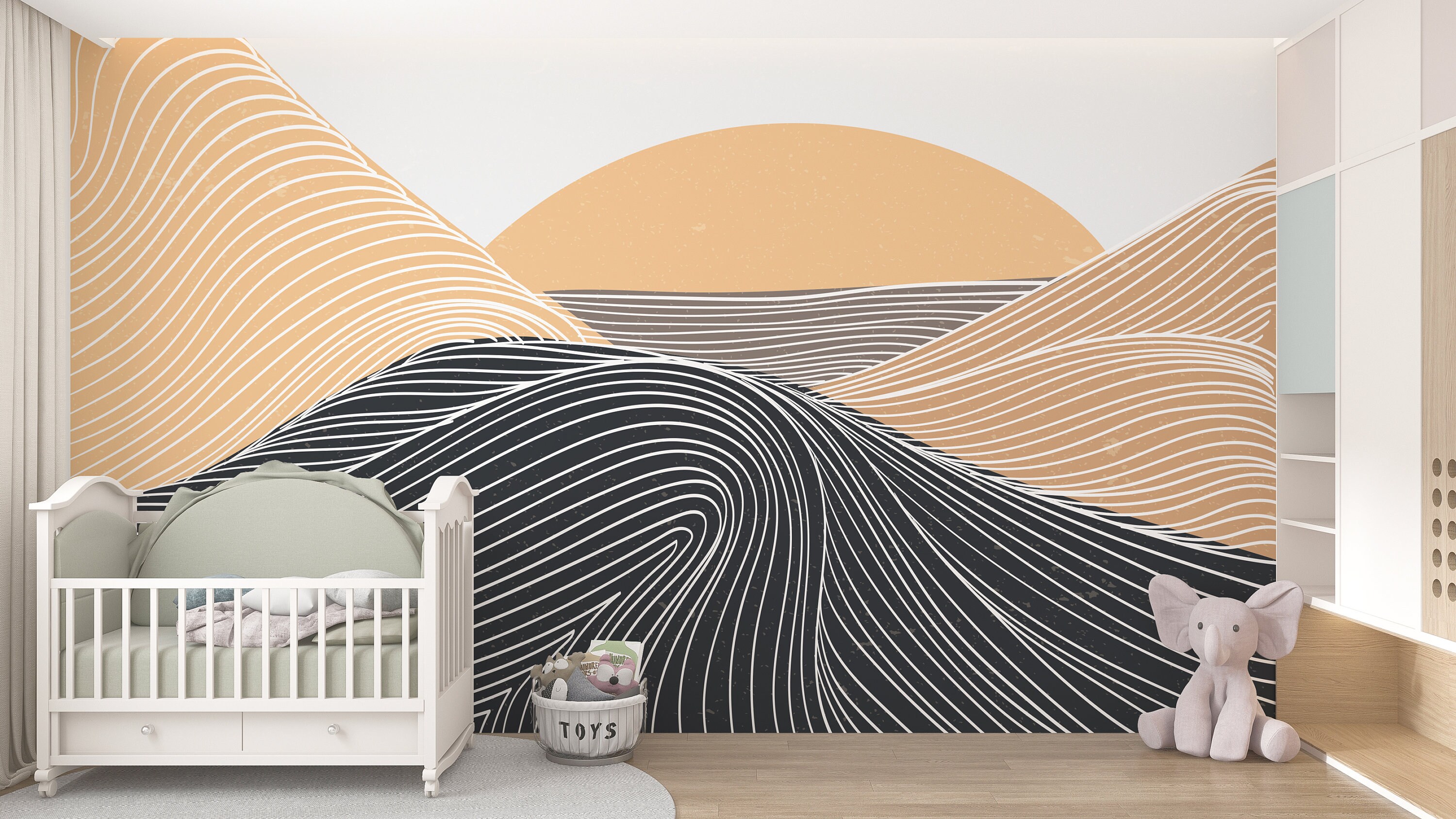 Abstract Wallpaper / Art Wallpaper / Peel and Stick / - Etsy