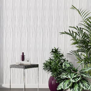 Vertical Stripe Line Wallpaper Customized Color Wallpaper Peel and ...