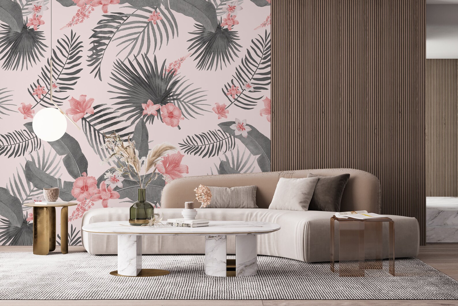 Floral Wallpaper Watercolor Floral Removable Wallpaper Etsy