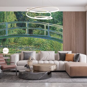 Bridge Green Wall Art / Green Art Wallpaper / Landscape - Etsy