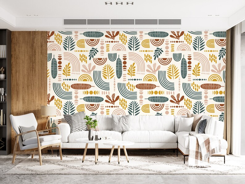 Pattern Wallpaper / Art Wallpaper / Geometric Shape Wallpaper - Etsy