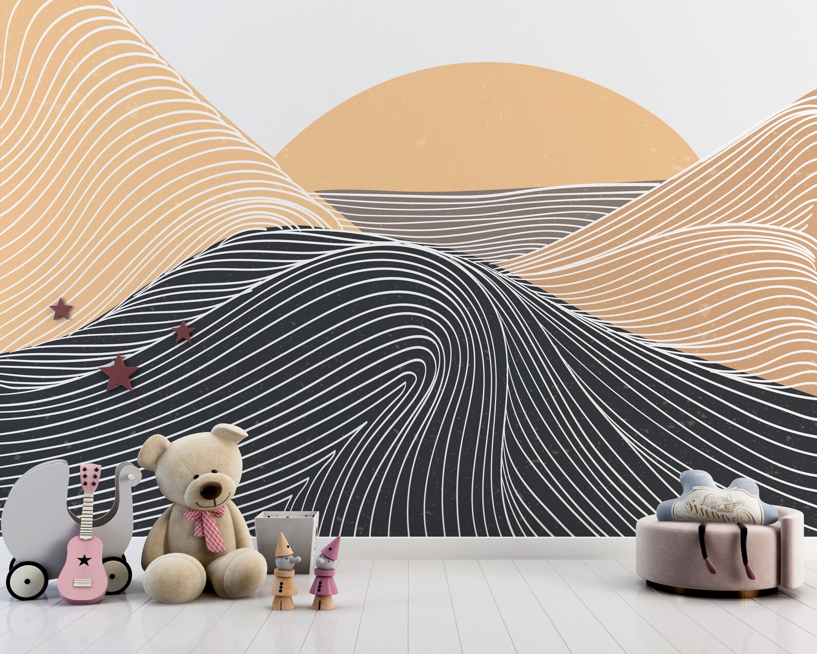 Abstract Wallpaper / Art Wallpaper / Peel and Stick / - Etsy