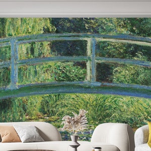 Bridge Green Wall Art / Green Art Wallpaper / Landscape - Etsy