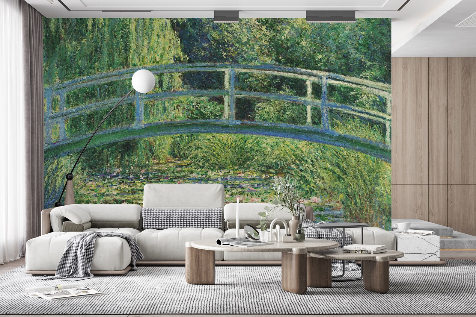 Bridge Green Wall Art / Green Art Wallpaper / Landscape - Etsy