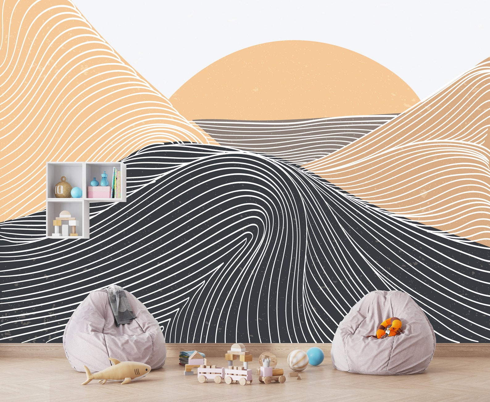 Abstract Wallpaper / Art Wallpaper / Peel and Stick / - Etsy