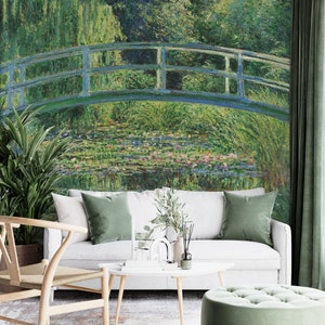 Bridge Green Wall Art / Green Art Wallpaper / Landscape - Etsy