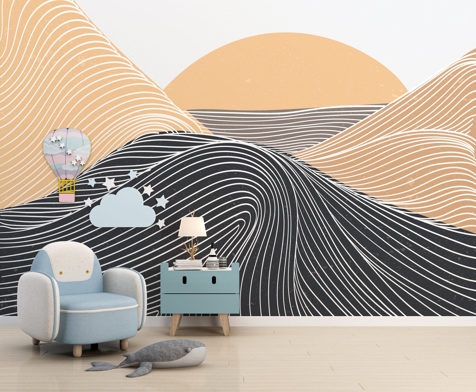 Abstract Wallpaper / Art Wallpaper / Peel and Stick / - Etsy