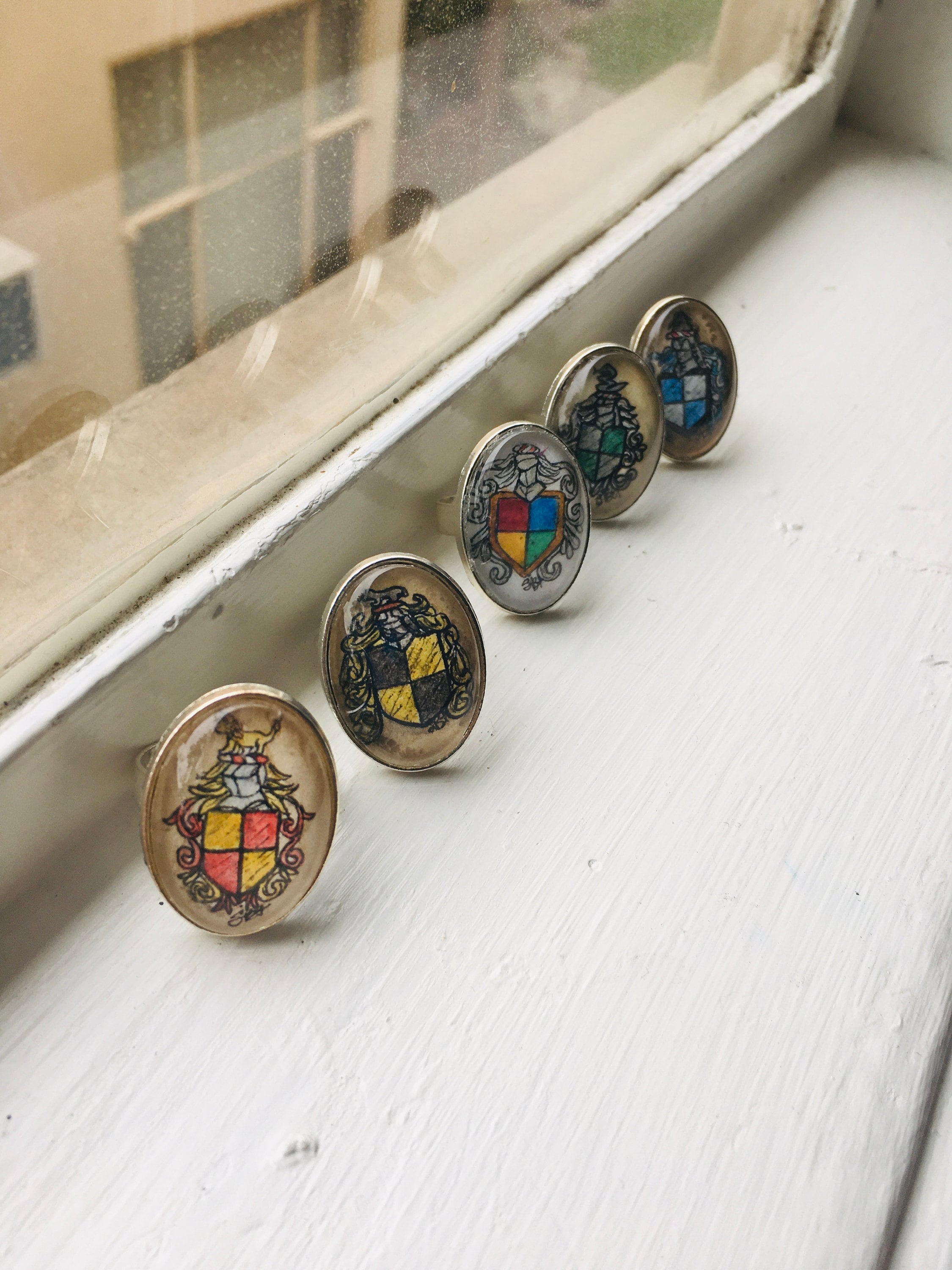 Hogwarts House Rings Wizard Crest Ring Harry Potter - Etsy