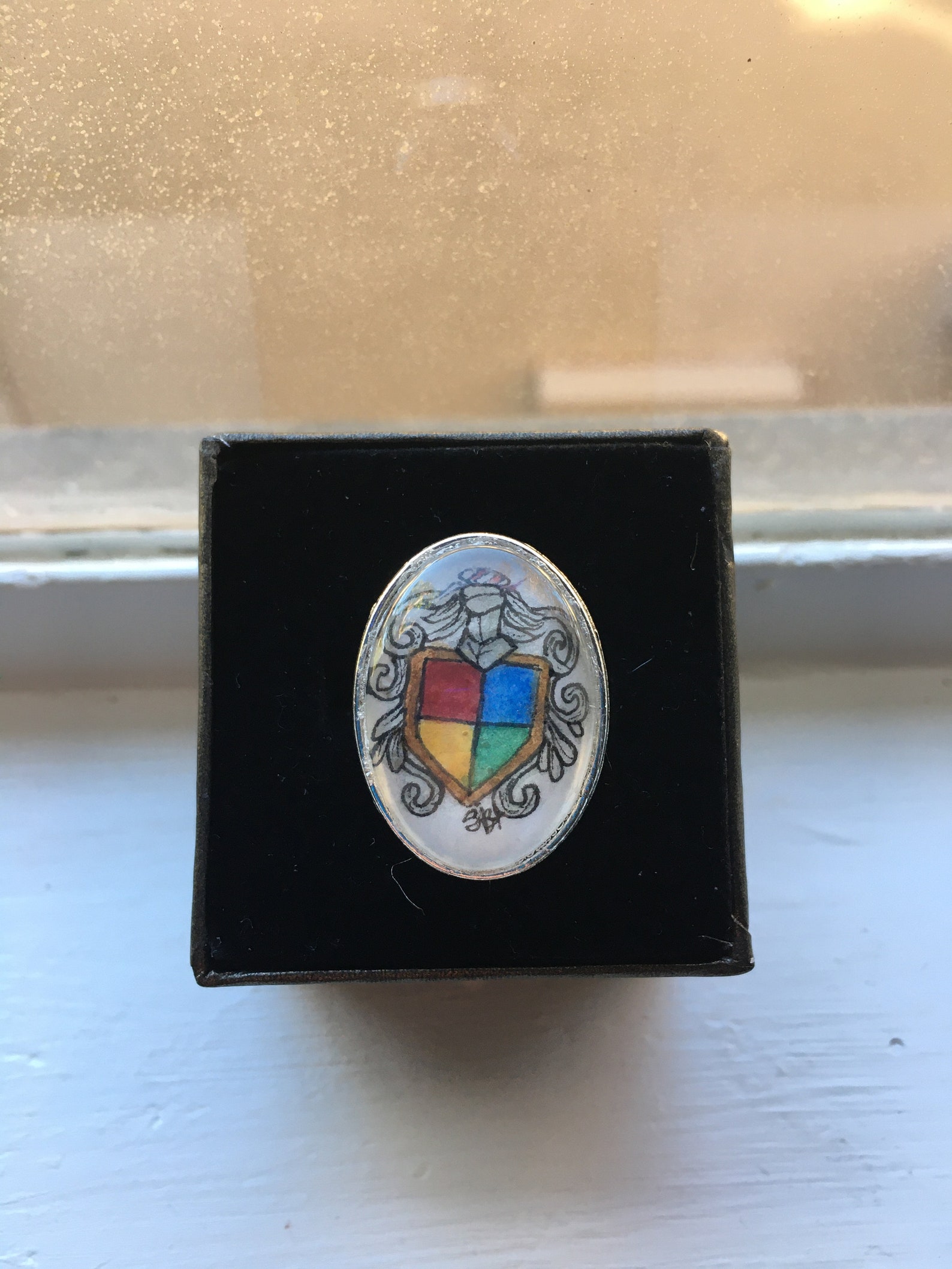 Hogwarts House Rings Wizard Crest Ring Harry Potter - Etsy