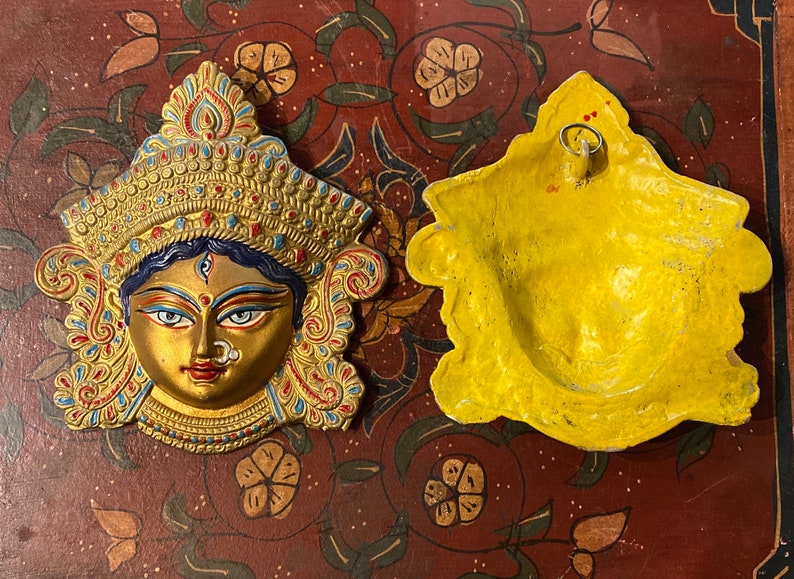 Brass Nepalese Masks Nepal Masks Wall Decor Dragon Metal | Etsy