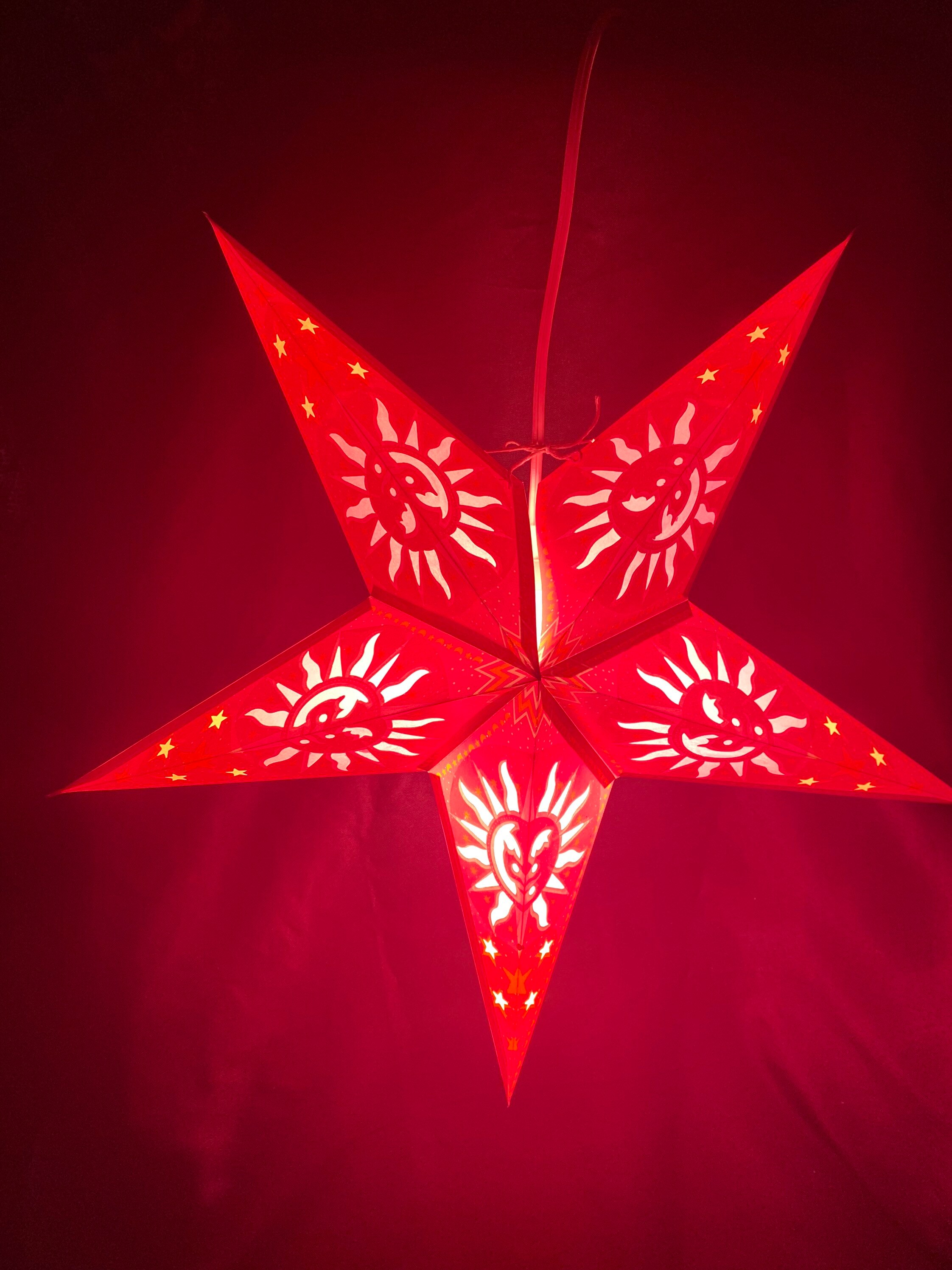 24” Paper Star Lanterns,christmas Lights, Holiday Decorations, Home ...