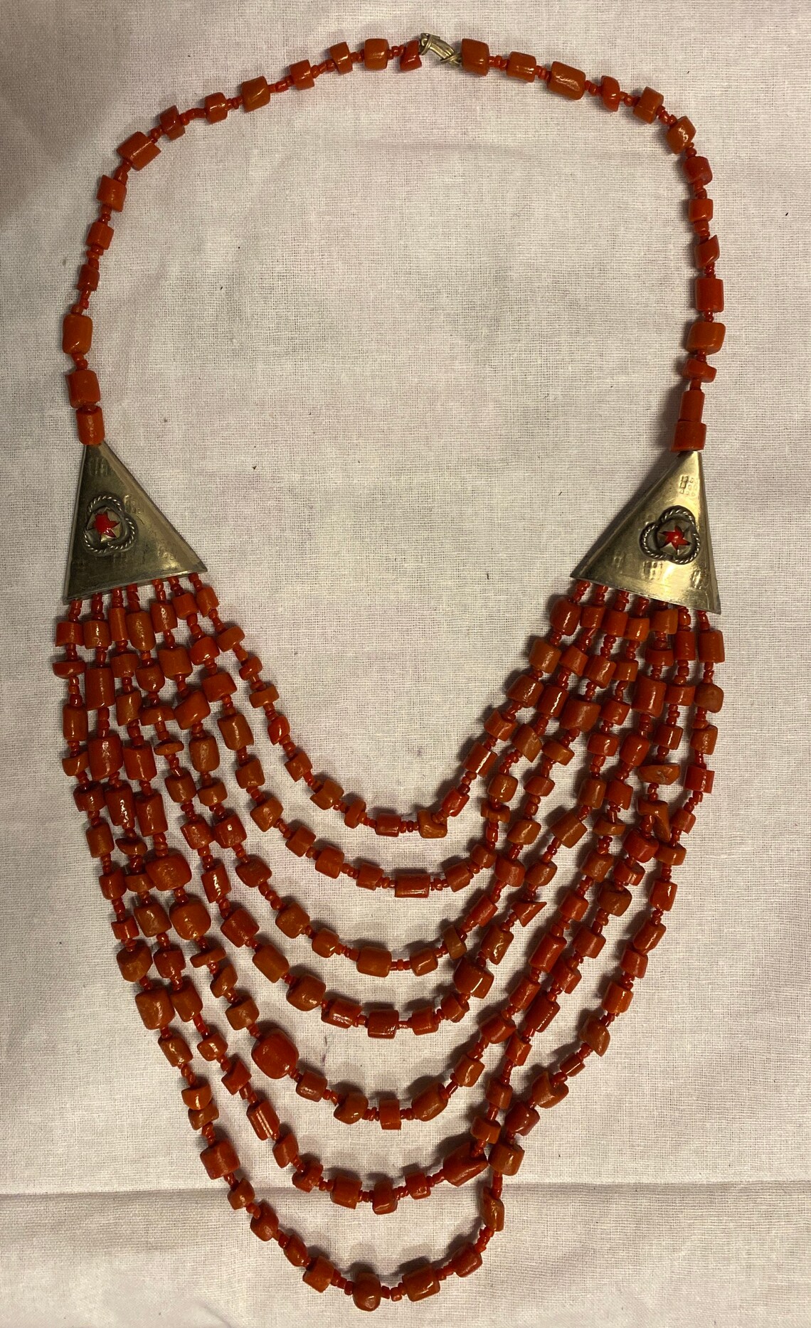 Moroccan Coral Necklace | Etsy