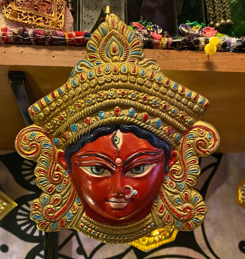 Brass Nepalese Masks Nepal Masks Wall Decor Dragon Metal | Etsy