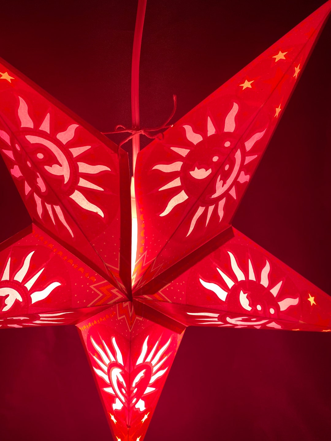 24” Paper Star Lanterns,christmas Lights, Holiday Decorations, Home ...