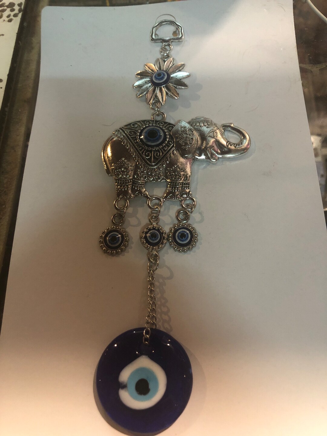 Evil Eye Elephant Wall Hanging, Elephant Home Decor - Etsy