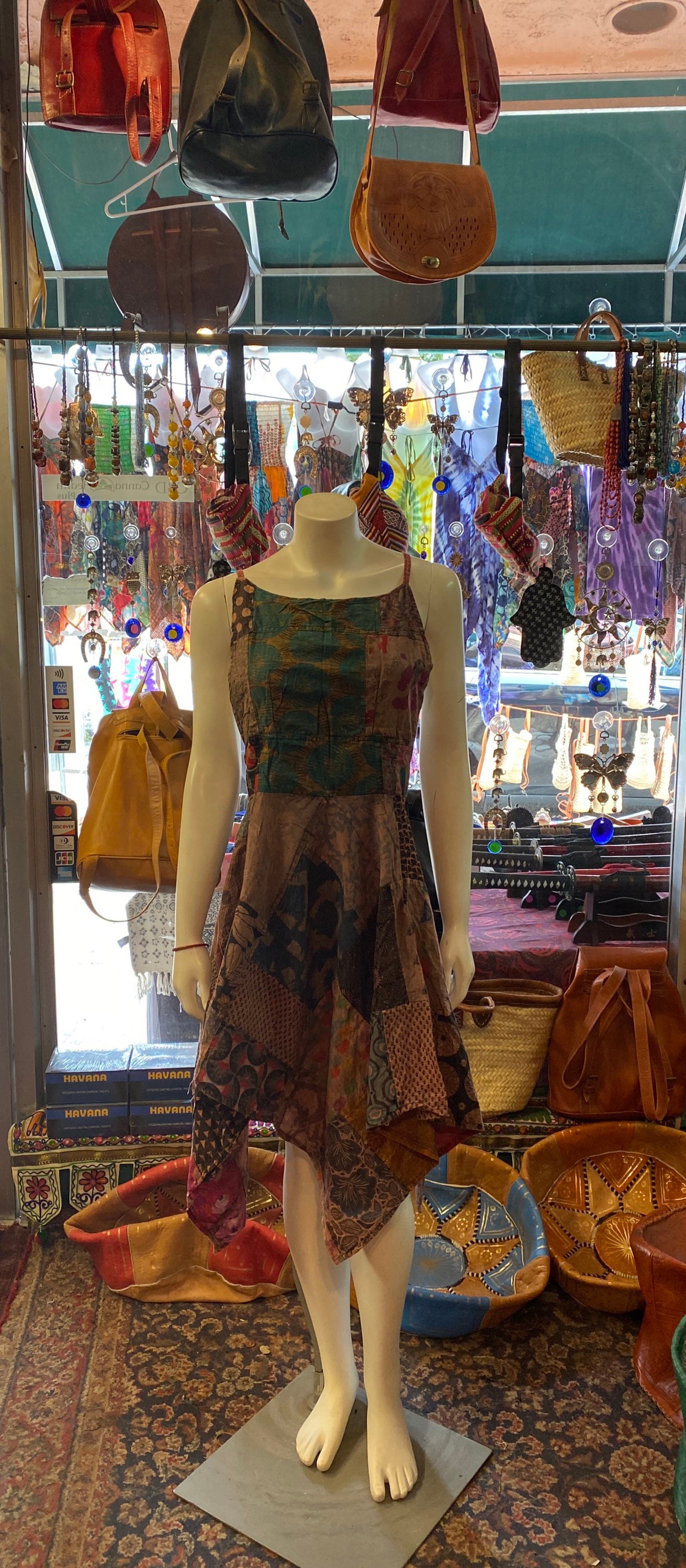 Boho Patchwork Sundress Cotton Hippie Festival Dress Womens | Etsy