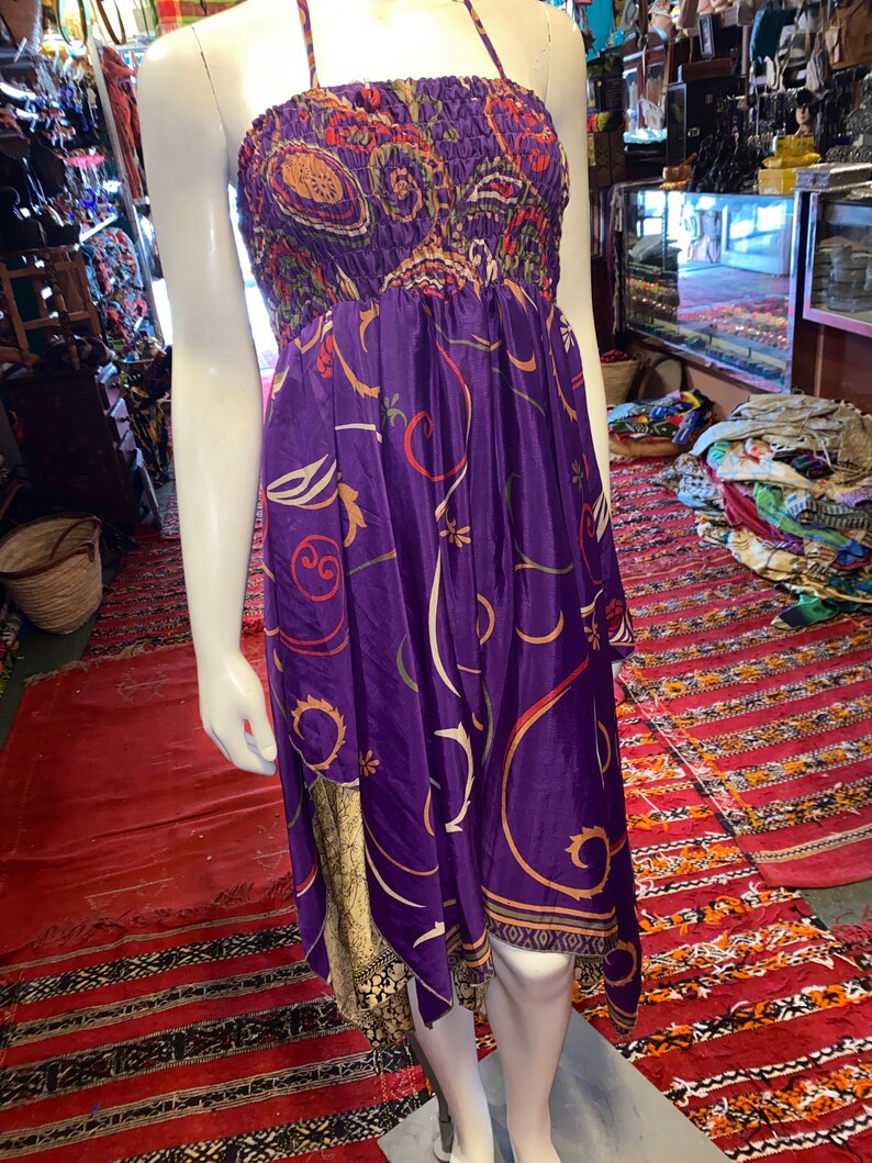 Boho Patchwork Sundress Cotton Hippie Festival Dress Womens - Etsy