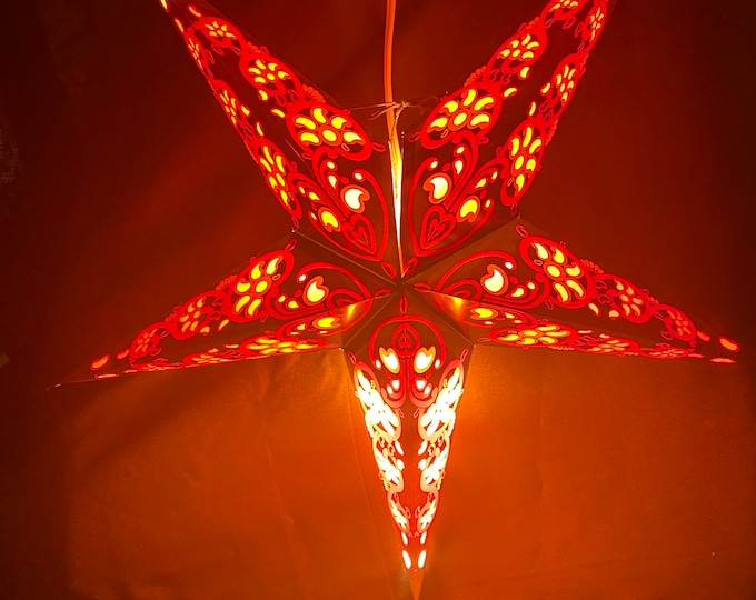 24” Paper Star Lanterns,christmas Lights, Holiday Decorations, Home ...