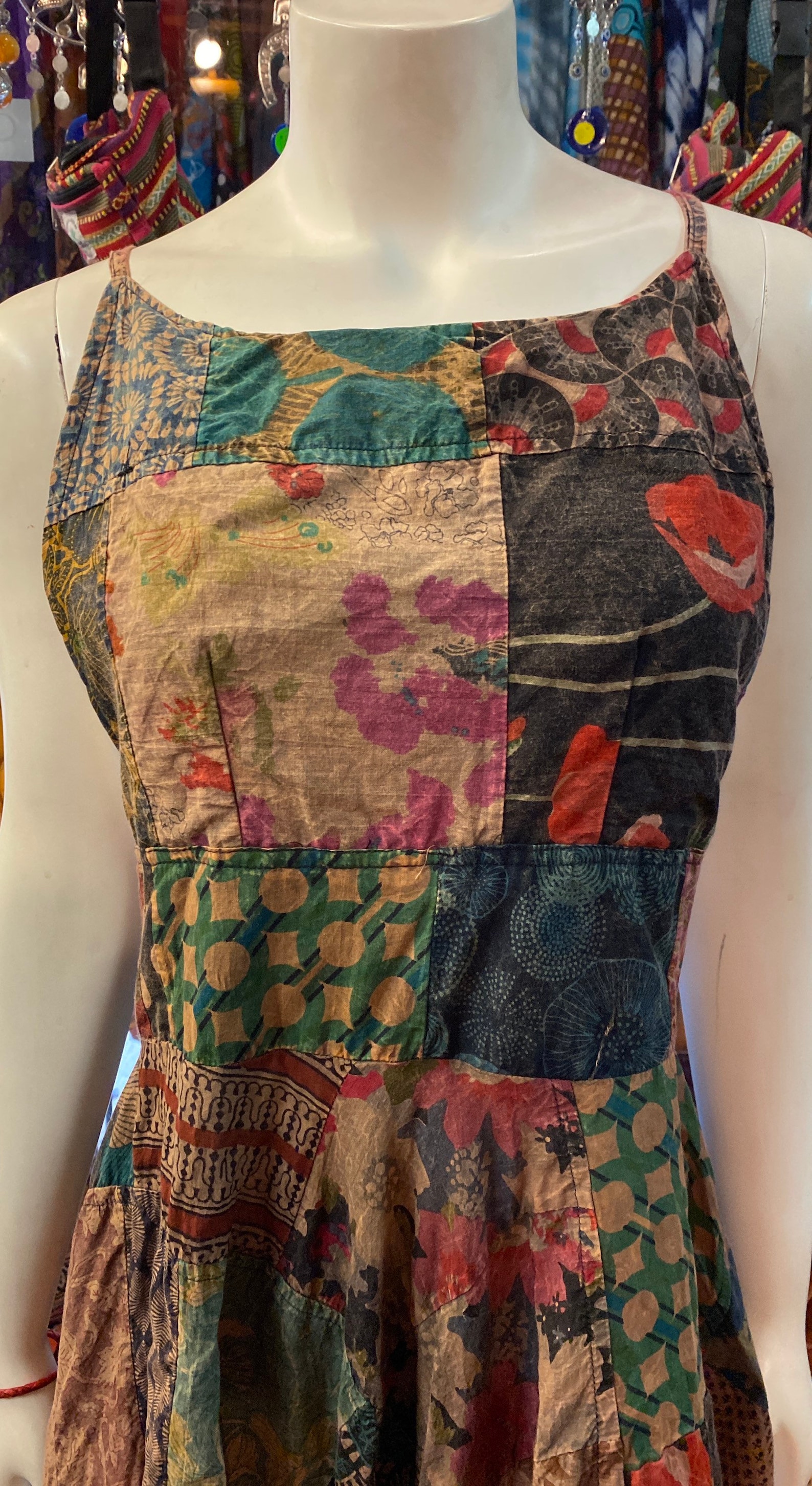 Boho Patchwork Sundress Cotton Hippie/Festival Sundress | Etsy