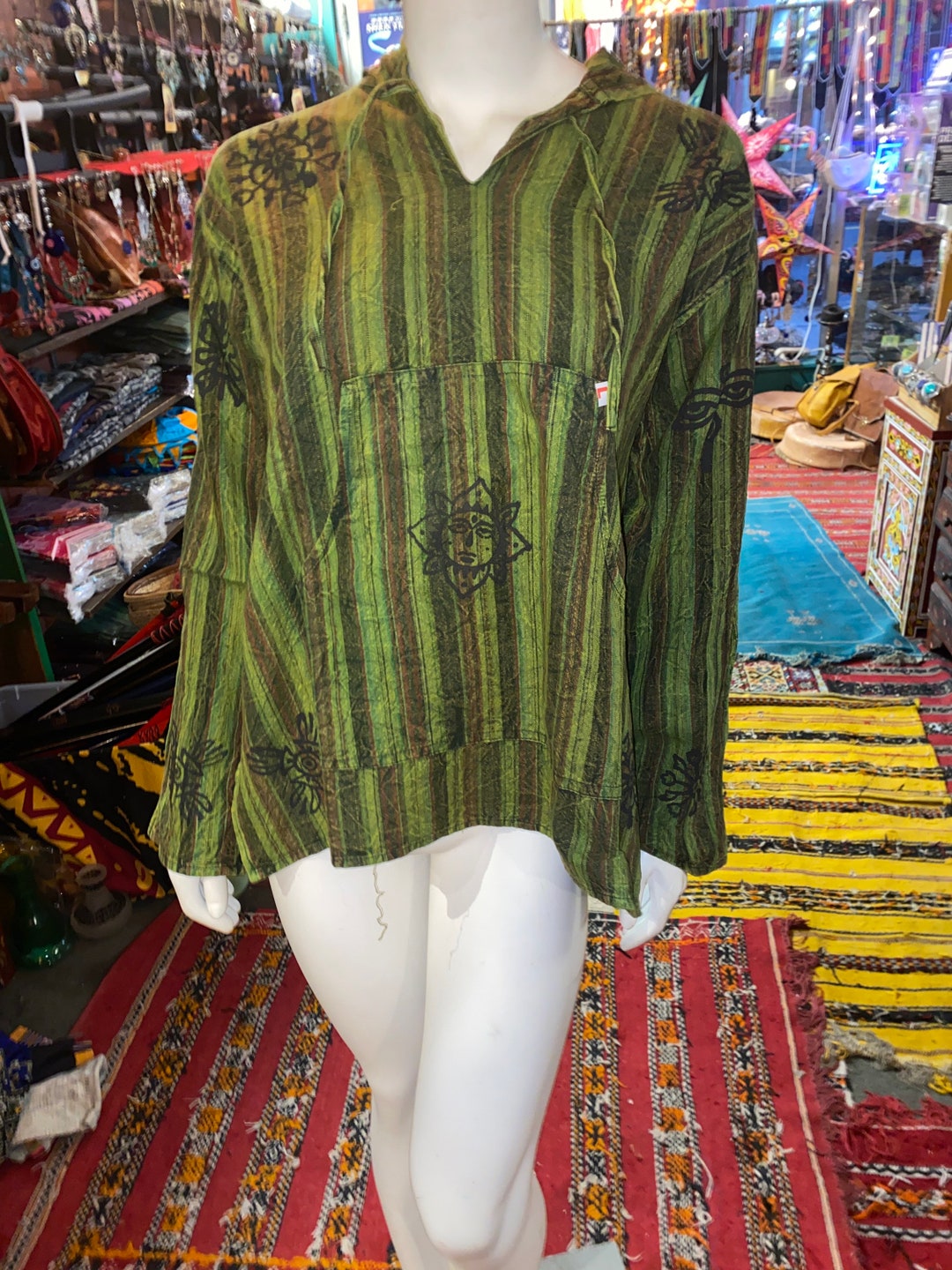 Baja Hoodie,mexicanj Baja,solid Color Pullover,festival Hippie Hoodie ...