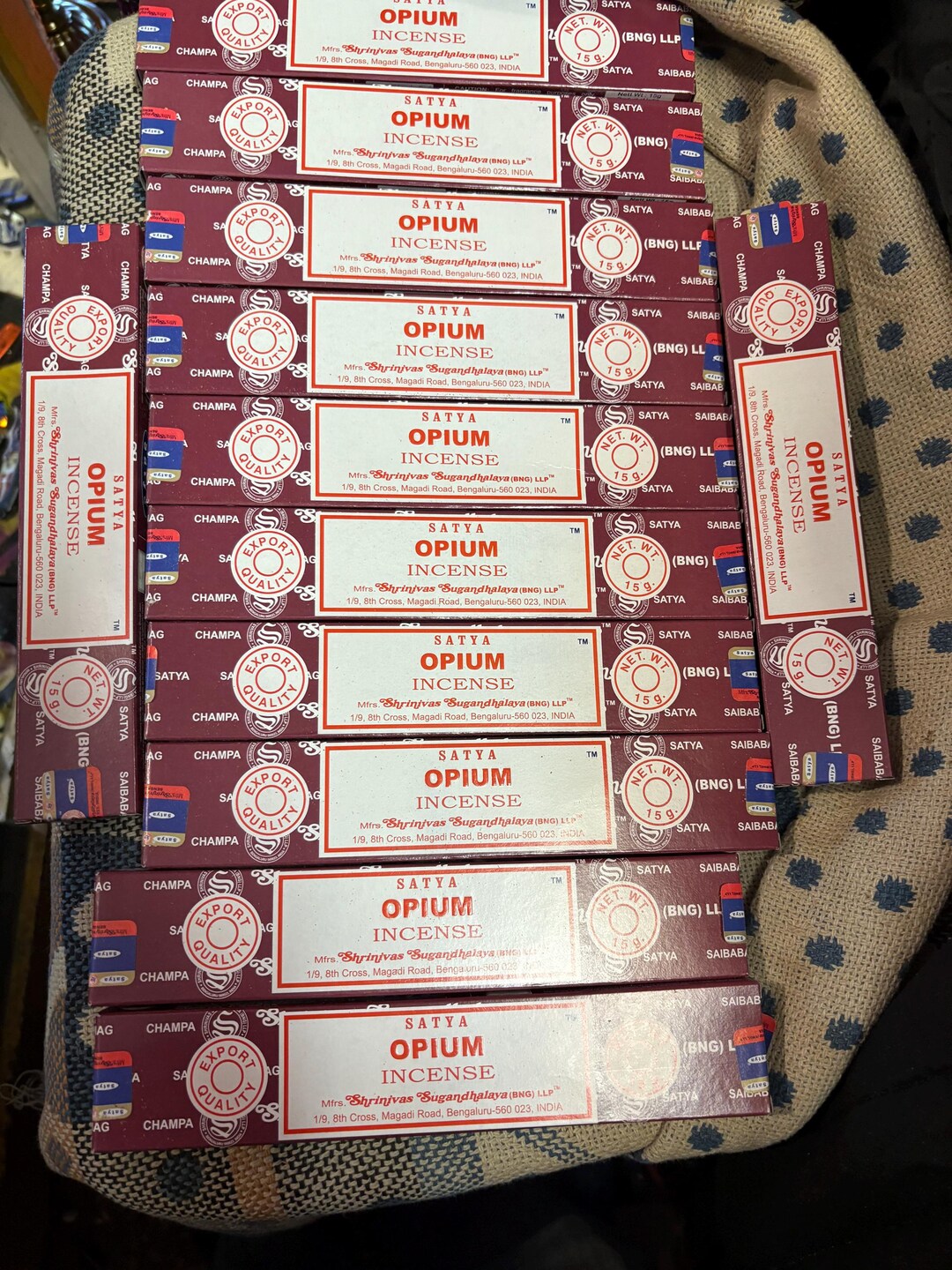 Satya Opium Incense Sticks Bulk Lot 180 Gm (12 X 15 Gm Packs) - Etsy
