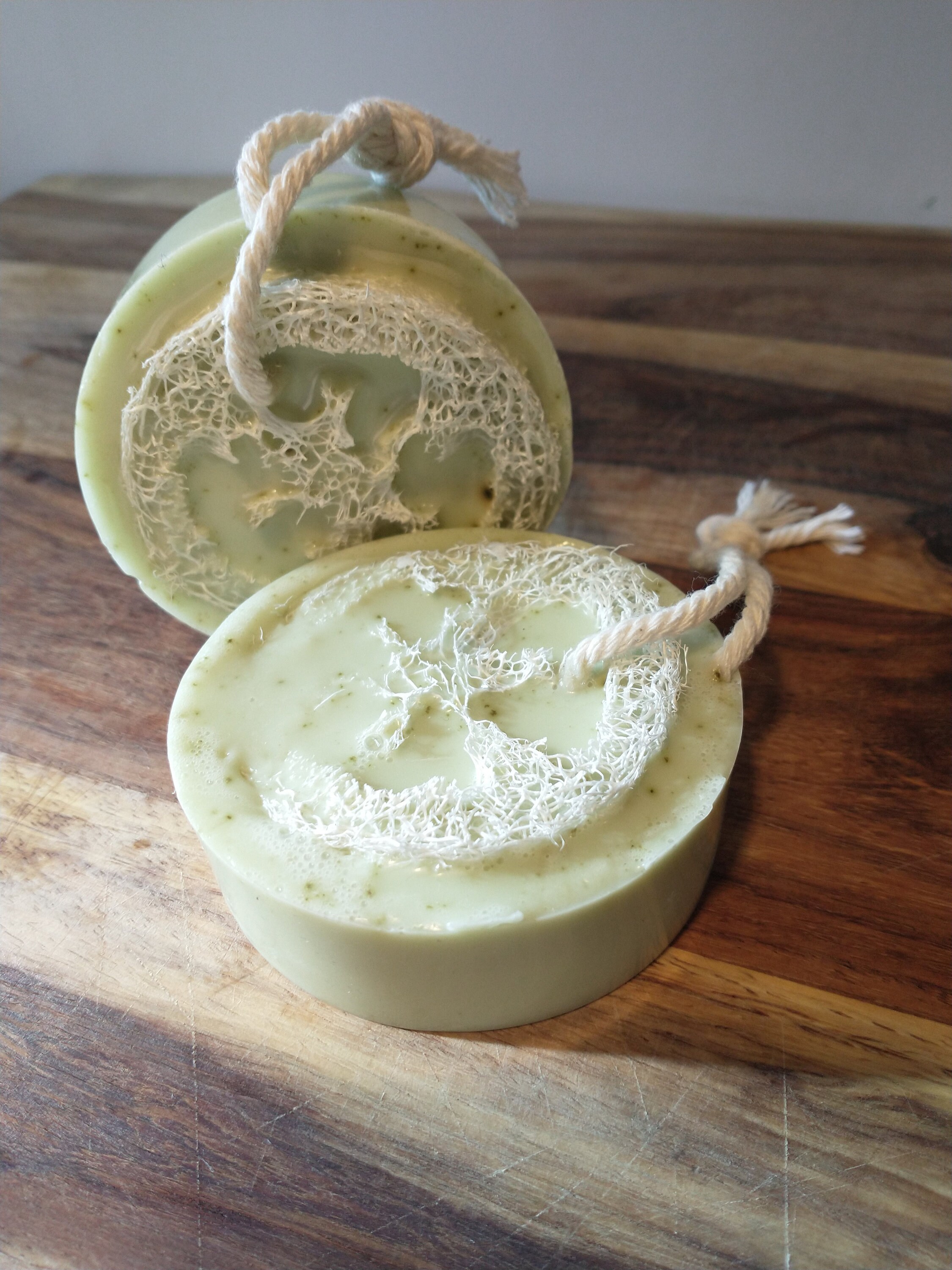 Handmade Loofah Soap Bar – Exfoliating Goat Milk Soap, Zero Waste - Etsy