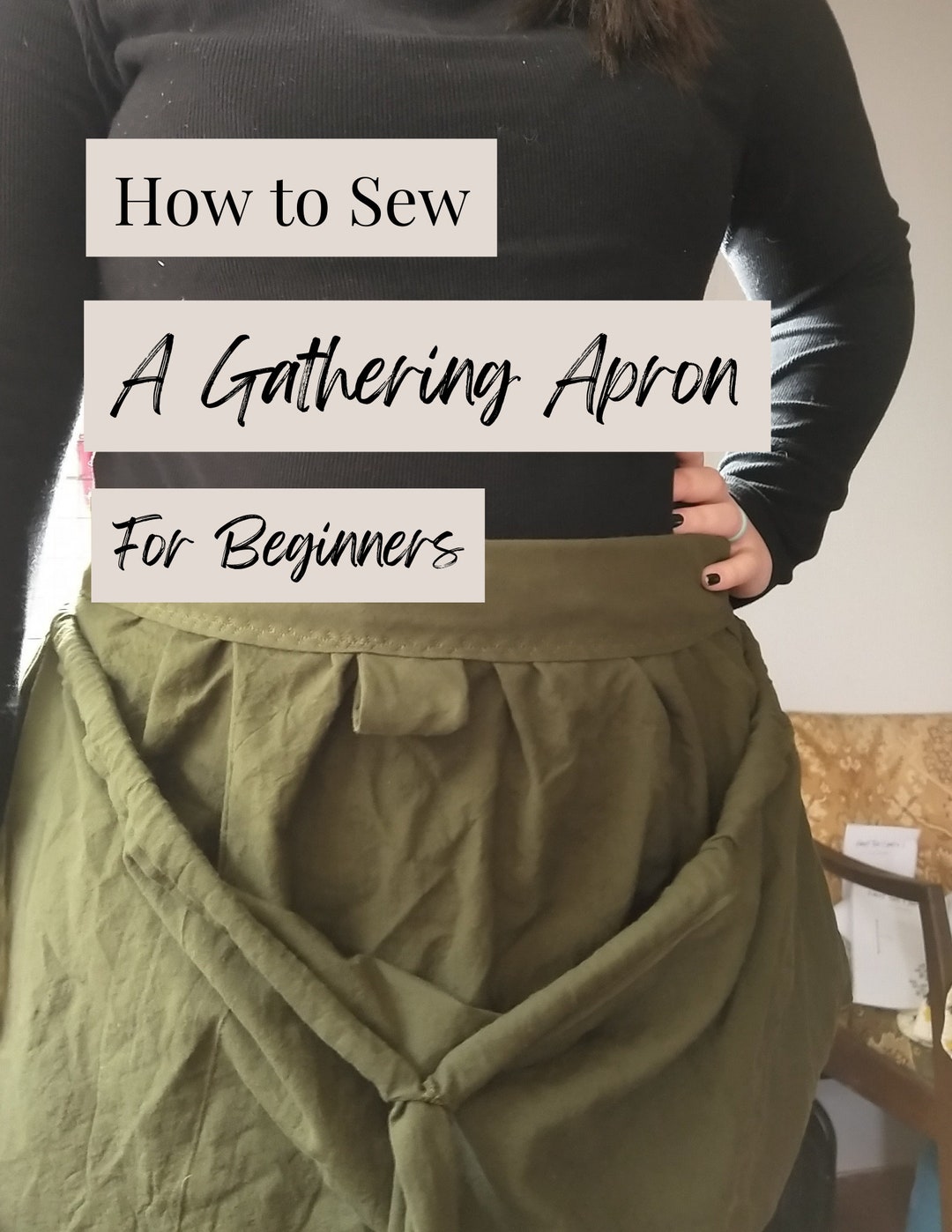 Harvest Apron Sewing Pattern: Gathering Apron DIY (digital PDF Download ...