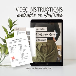 Harvest Apron Sewing Pattern: Gathering Apron DIY (digital PDF Download ...