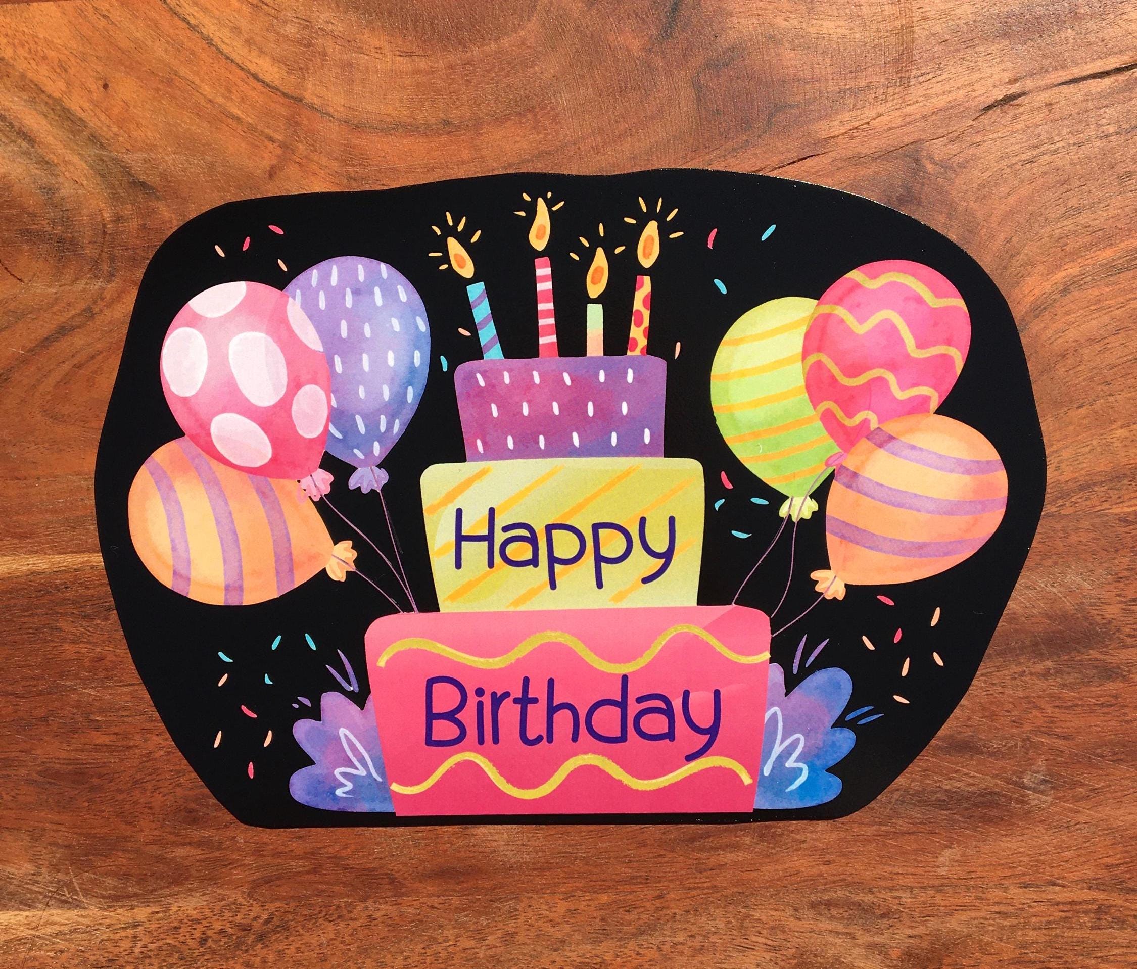 Mailbox Magnet-happy Birthday Cake - Etsy