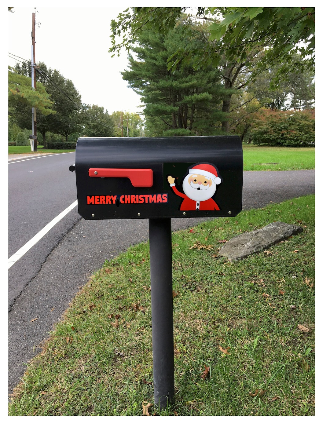 Santa Mailbox Magnet-black or White Mailbox - Etsy