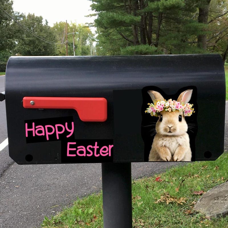 Bunny and Mailbox - Etsy