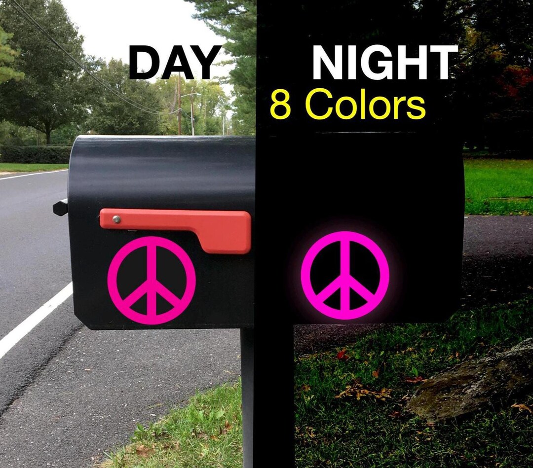 Reflective Magnet-peace Sign, 7 Colors - Etsy