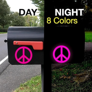 Reflective Magnet-peace Sign, 8 Colors - Etsy