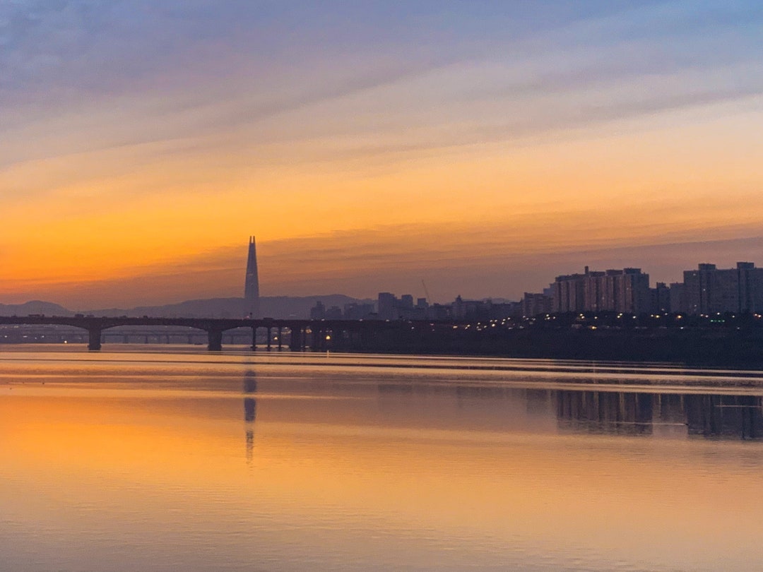 Printable Seoul, Han River Sunrise - Etsy