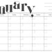 Printable Digital Download Blank Calendar - Etsy