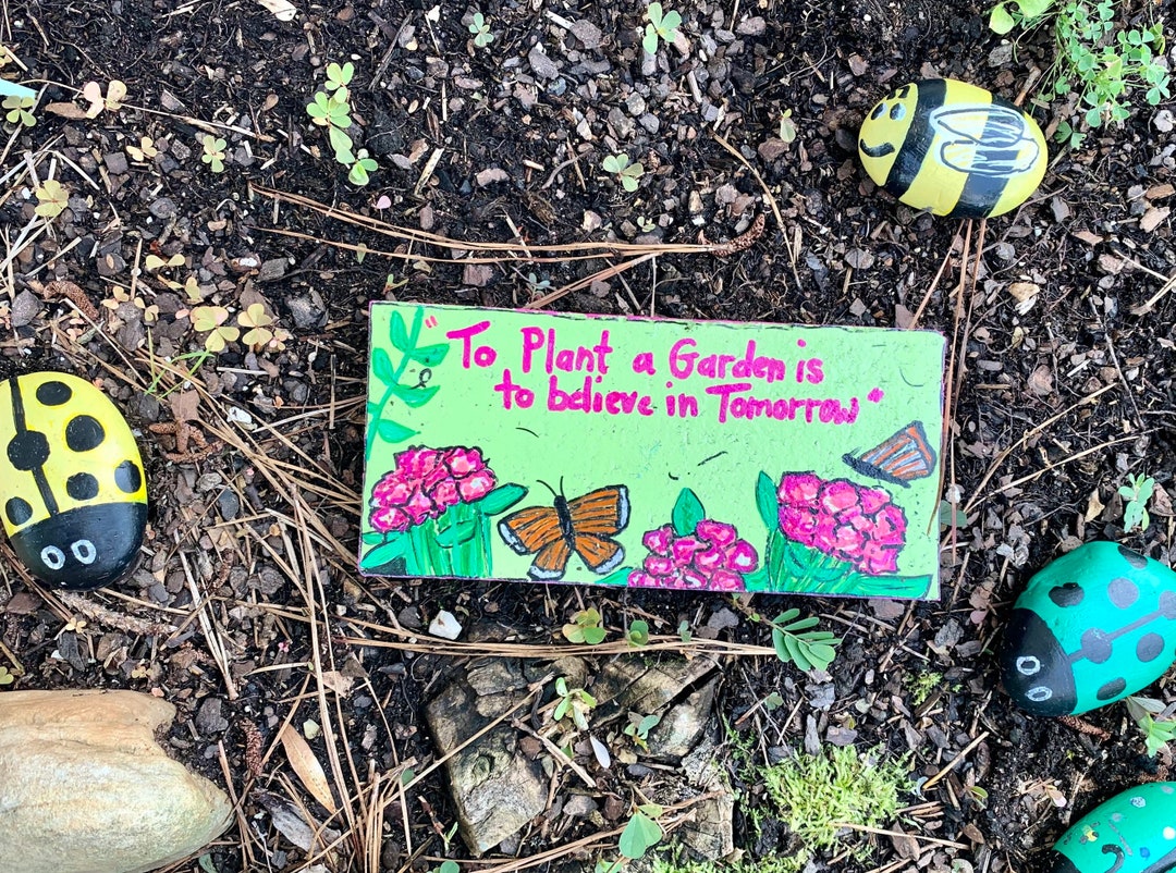 Hand-painted, Colorful Garden Brick Pavers Are the Perfect Addition to ...