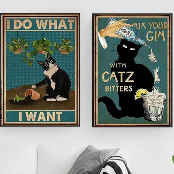 Cat Printmaking - Etsy