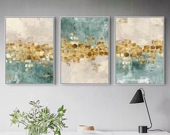 Canvas Art Turquoise - Etsy