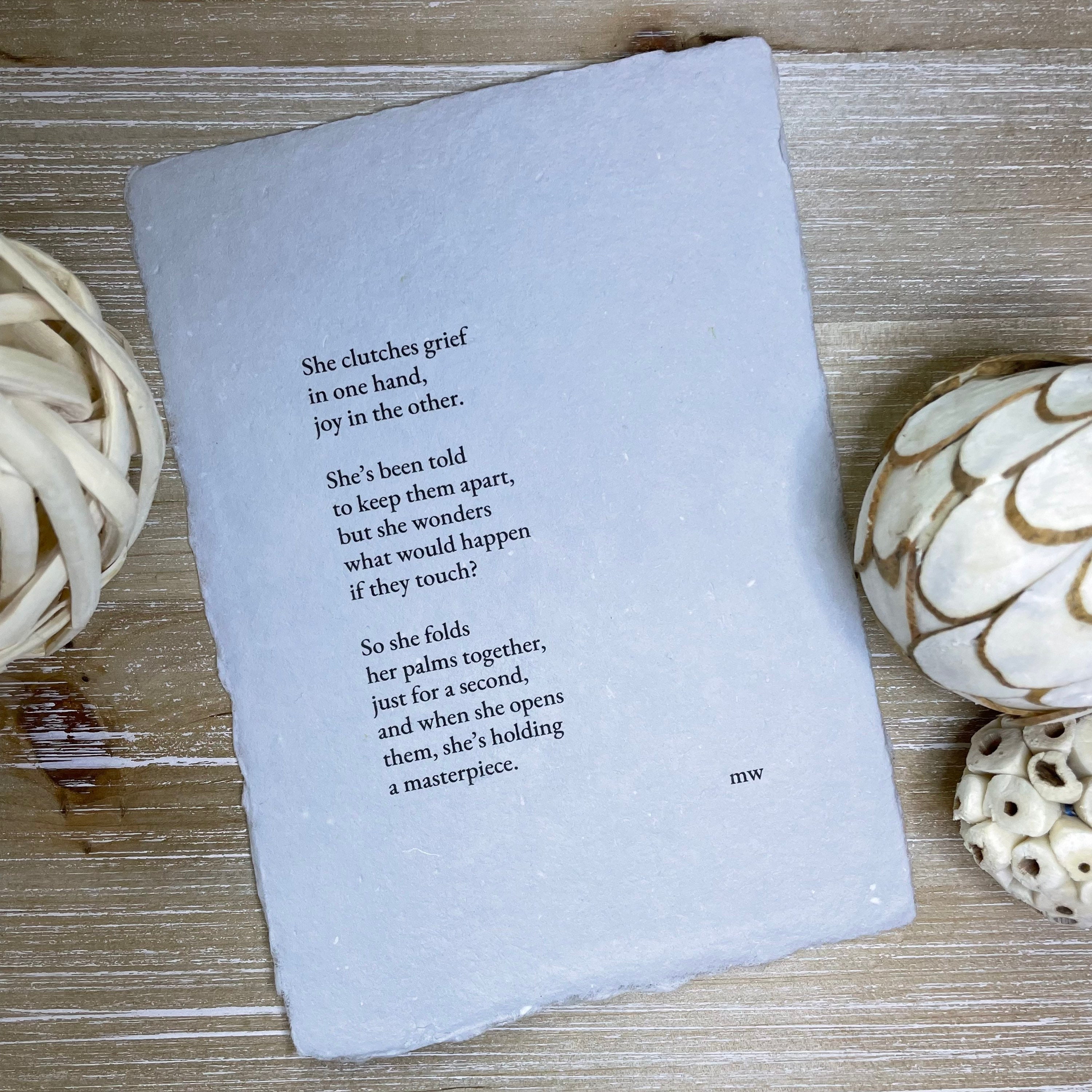 Masterpiece | Grief/joy Poem | Poetry Print - Etsy