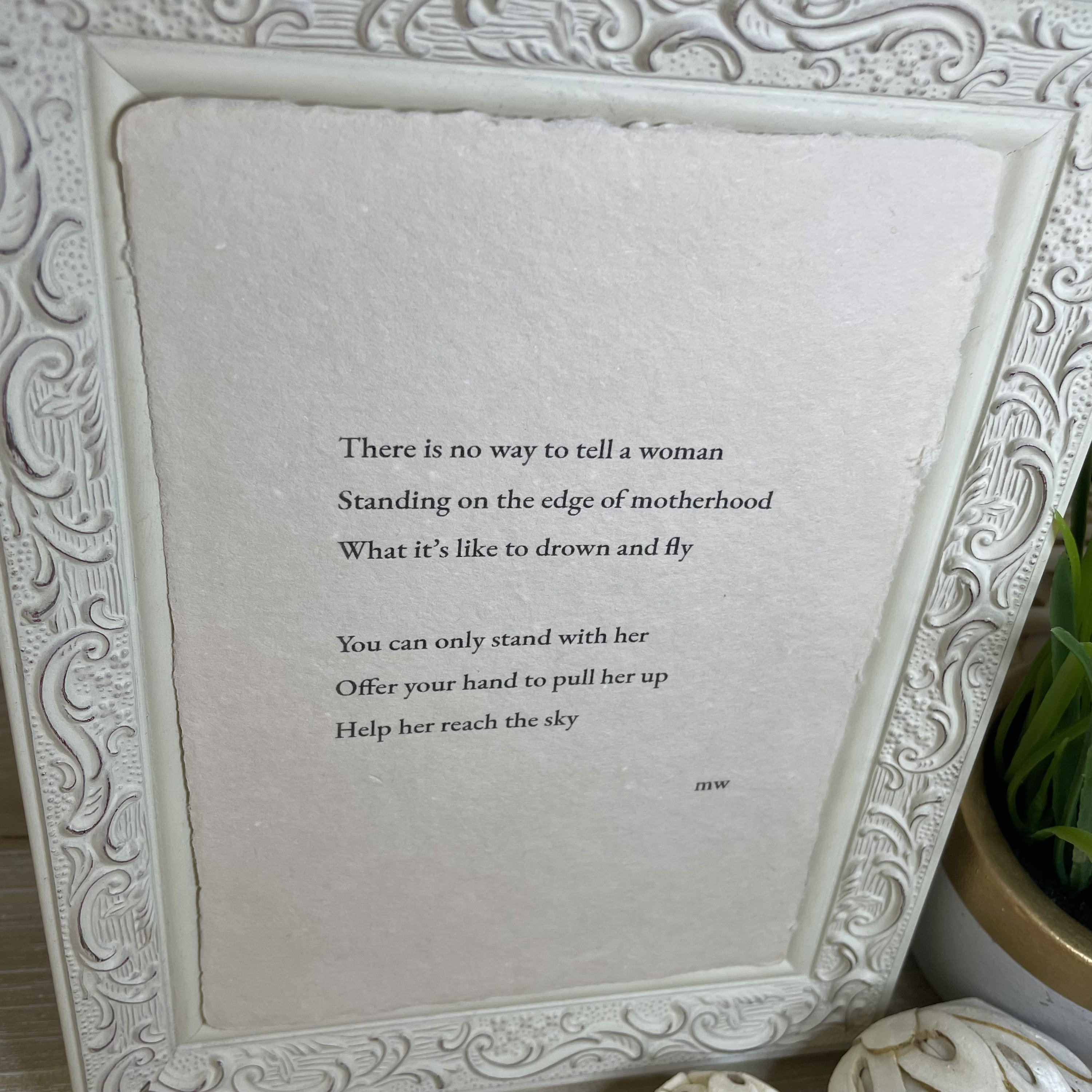 Buy The Edge | Mother’s Day Gift | Motherhood Poem | Poetry Print ...
