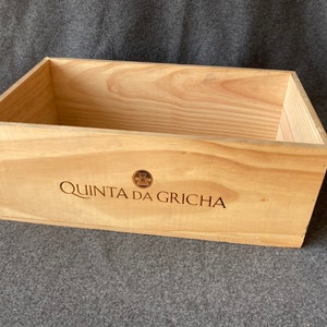 Genuine Wooden Port Bottle Box - Planter, Upcycle, Project Etc - Etsy UK