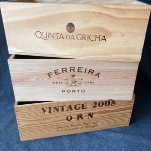 Genuine Wooden Port Bottle Box - Planter, Upcycle, Project Etc - Etsy UK
