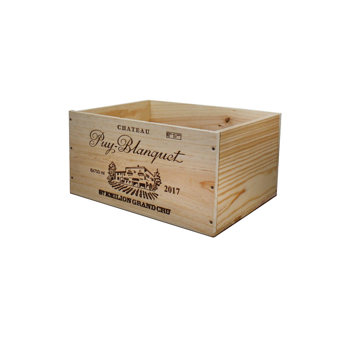 Kindling Firewood Storage - 6 Bottle Wine Box - Hamper, Gift, Upcycling ...