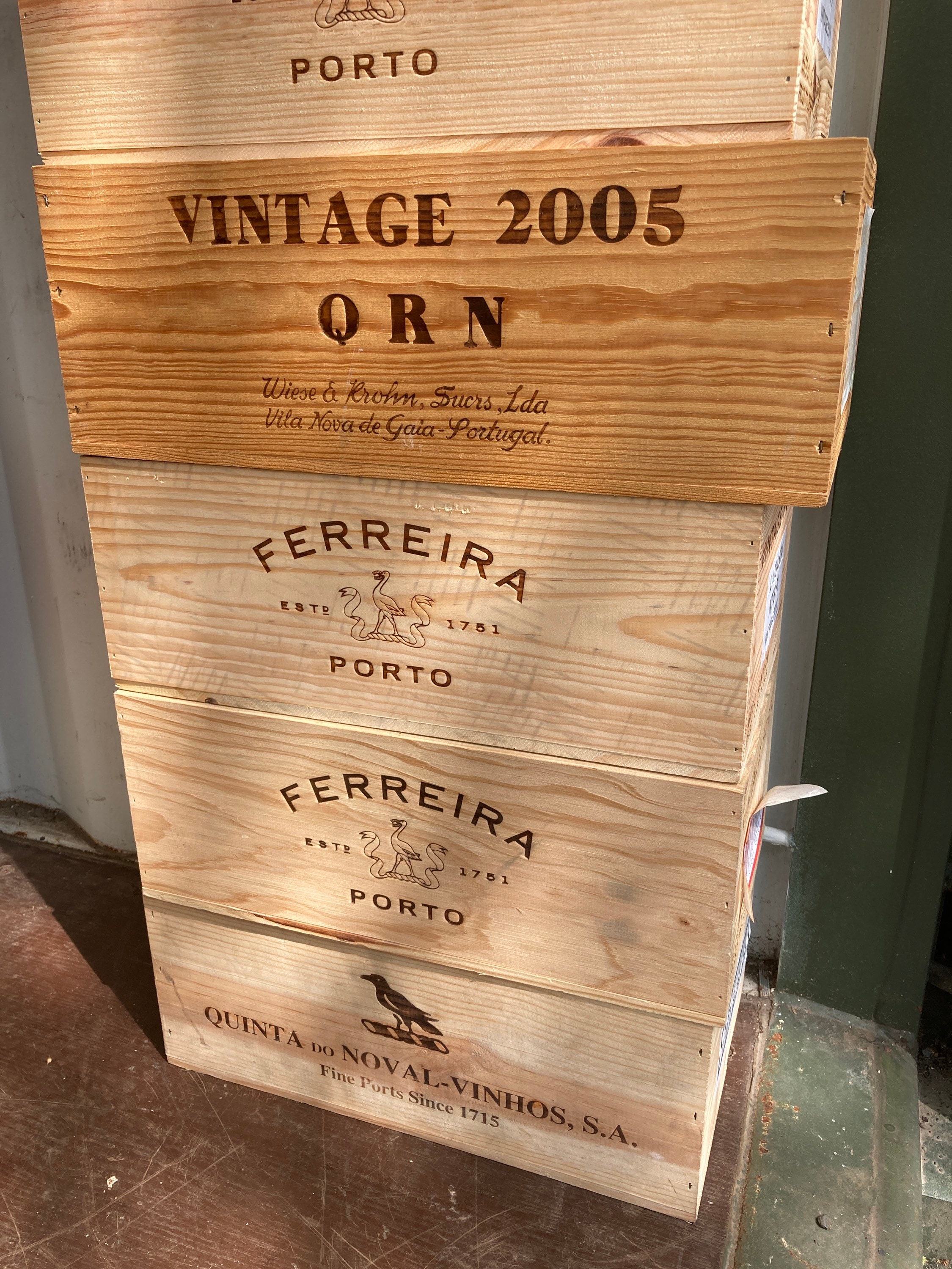 Genuine Wooden Port Bottle Box Planter Upcycle Project Etc - Etsy UK