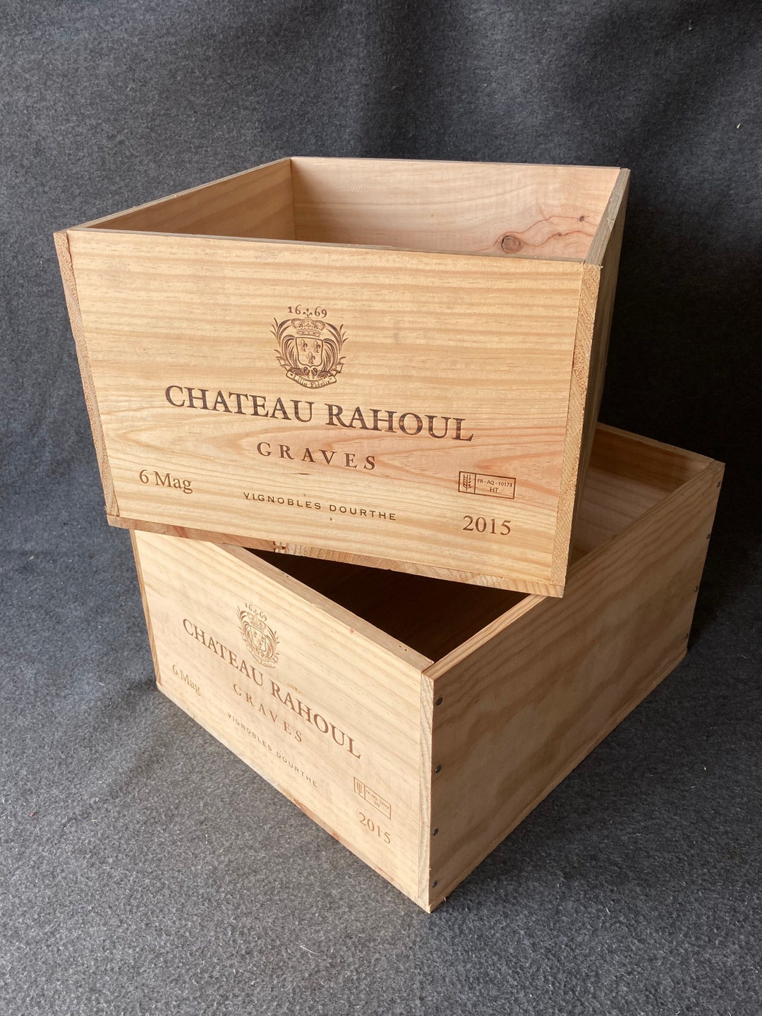 Magnum Champagne Box LP & Record Store 6 Bottle Size Large Wooden Wine ...