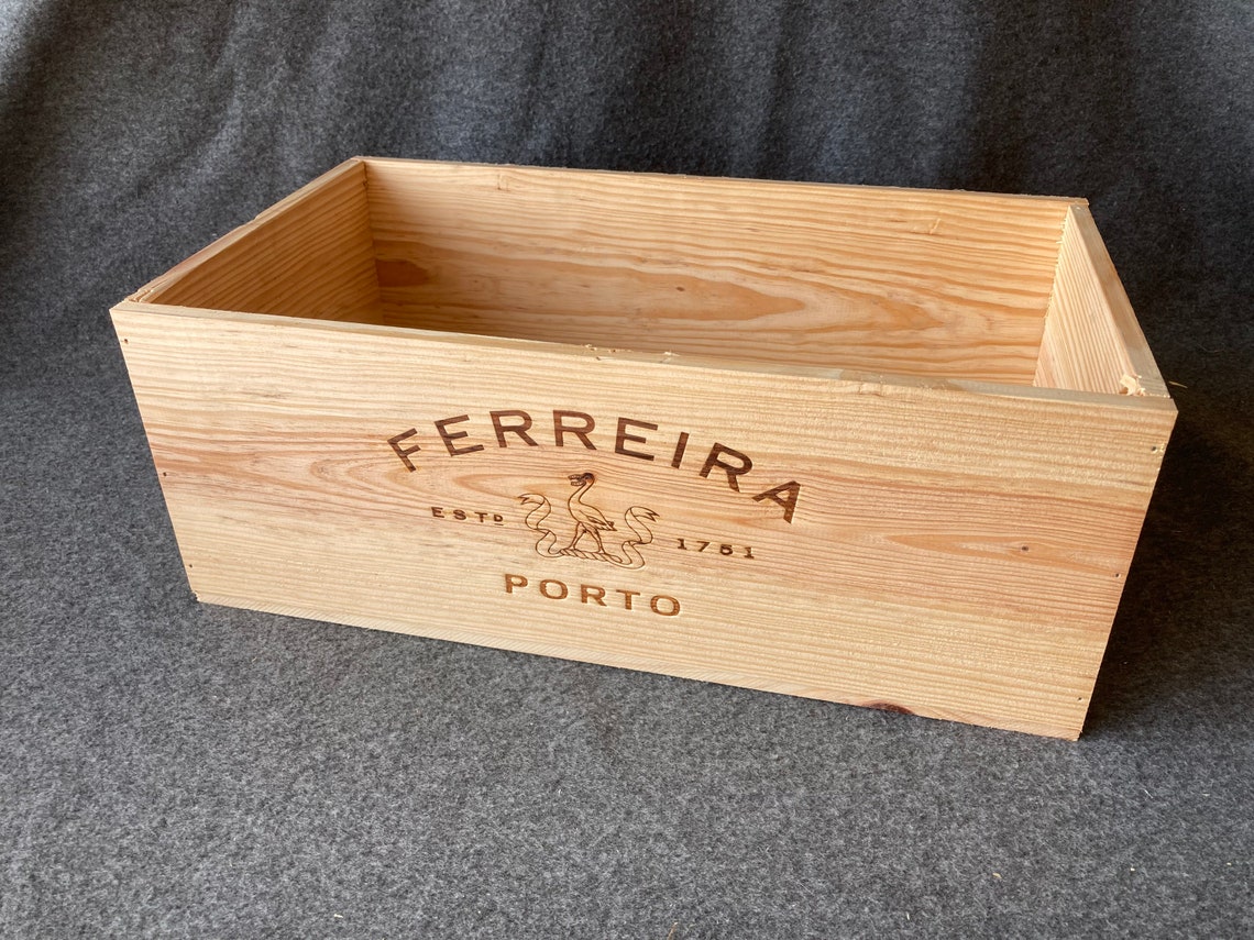 Genuine Wooden Port Bottle Box Planter Upcycle Project Etc - Etsy UK