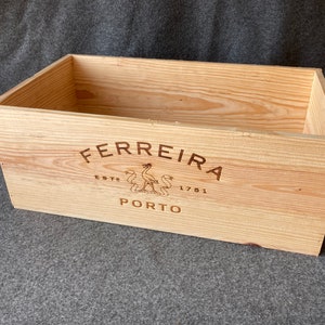Genuine Wooden Port Bottle Box - Planter, Upcycle, Project Etc - Etsy UK