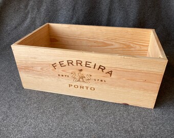 Genuine Wooden Port Bottle Box Planter, Upcycle, Project Etc - Etsy UK