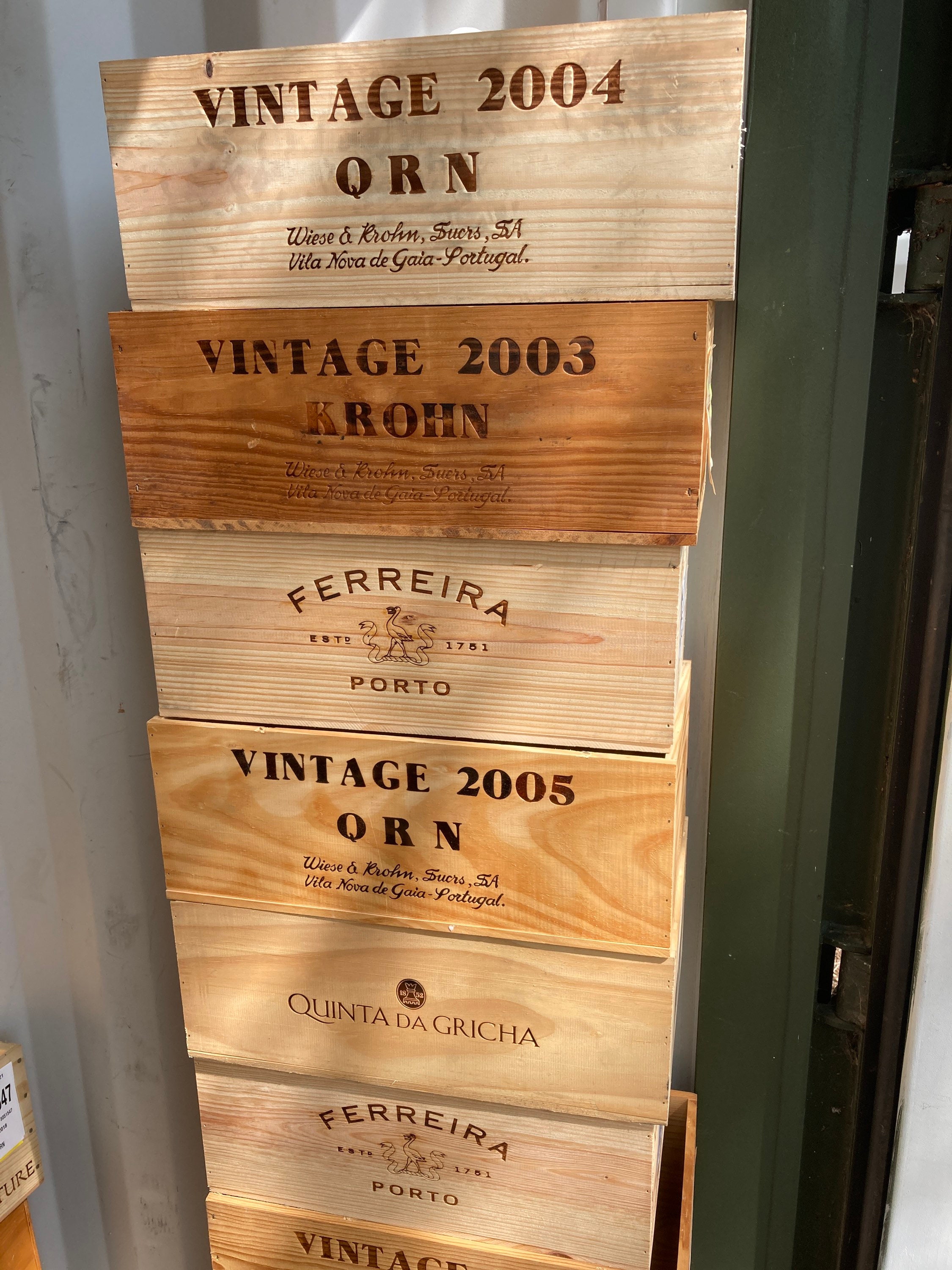 Genuine Wooden Port Bottle Box Planter Upcycle Project Etc - Etsy UK